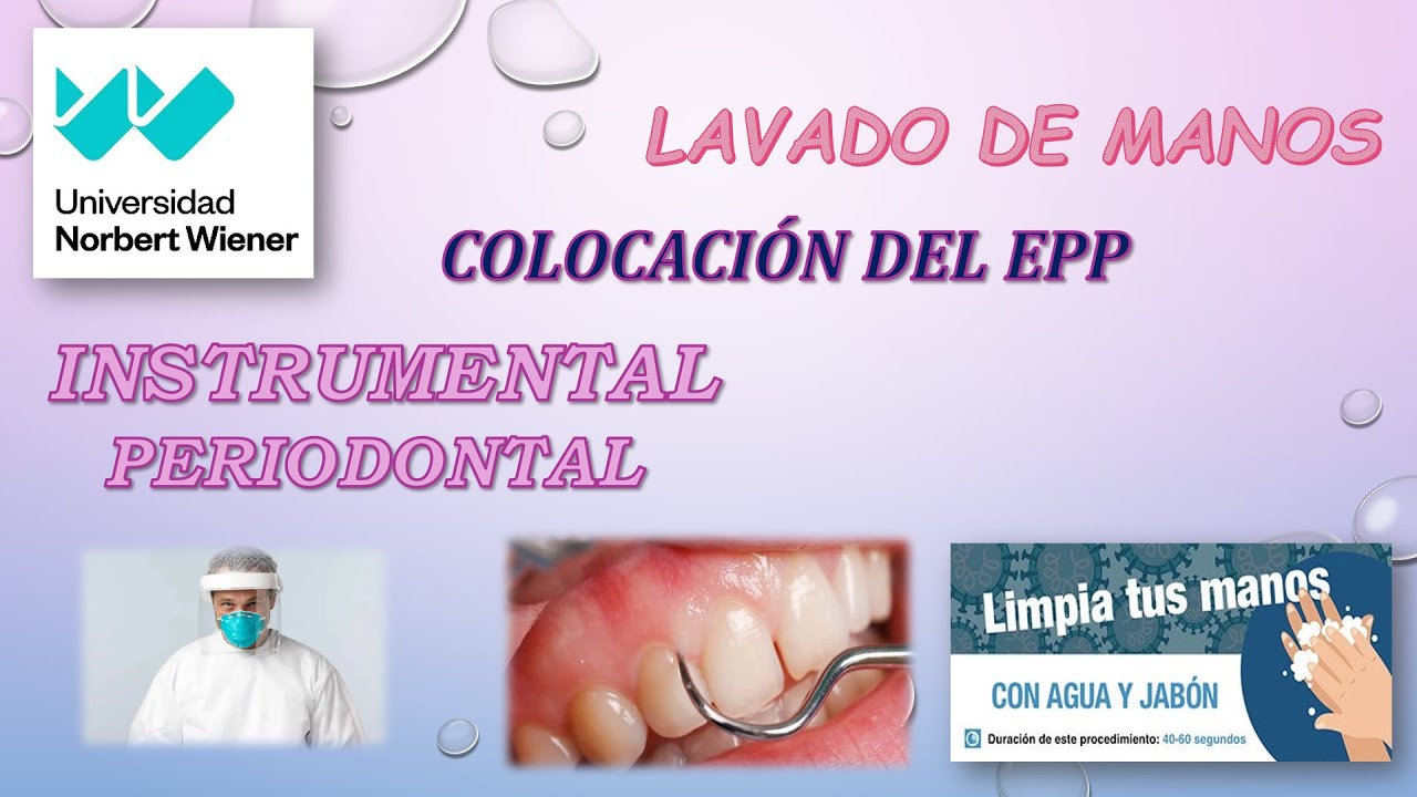 Colocación del Equipo de protección personal (EPP), instrumental ...