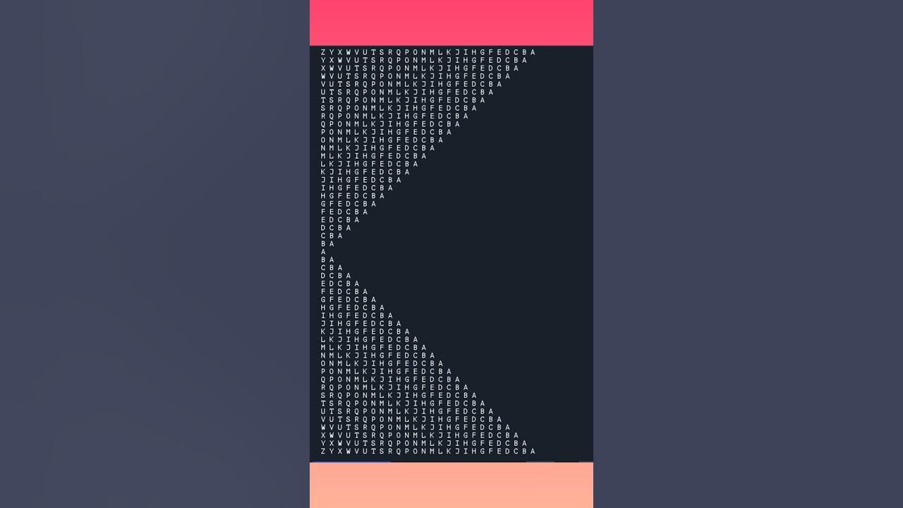 Shorts Java Program Print Alphabet A To Z Using For Loop YouTube shorts-java-program-print-alphabet-a-to-z-using-for-loop-youtube