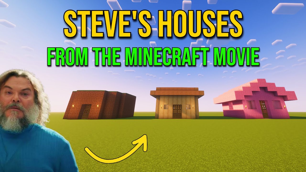 How to Build Steve’s 3 Houses from The Minecraft Movie !!! (EASY ...