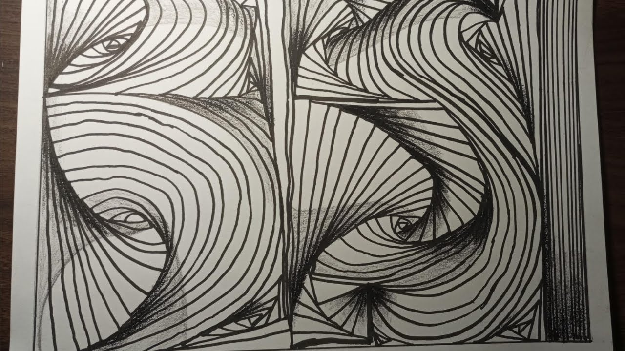 SIMPLE OPTICAL ILLUSION DRAWING TRICKS - YouTube