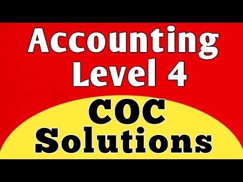 Accounting Level 4/COC Solutions/Accounts and budget service - YouTube