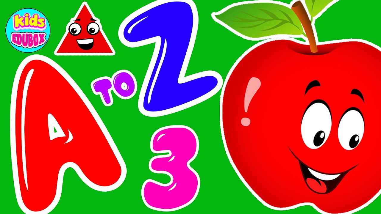 ABC, 123 & Shapes Learning Videos For Preschool | ABC And One Two Three ...