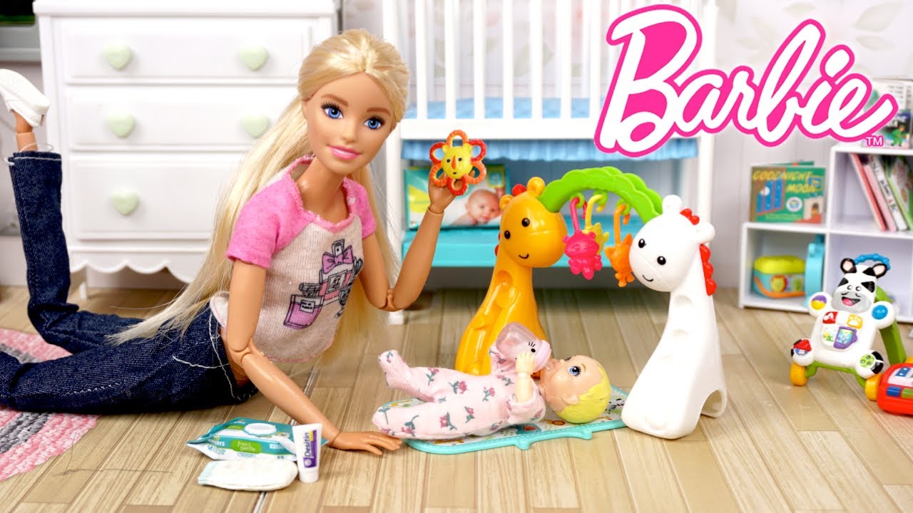 Barbie & Ken Doll Family Baby Morning Routine - YouTube