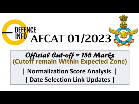 AFCAT 01/2023 Results Declared!! || AFSB Center & Dates Selection ...