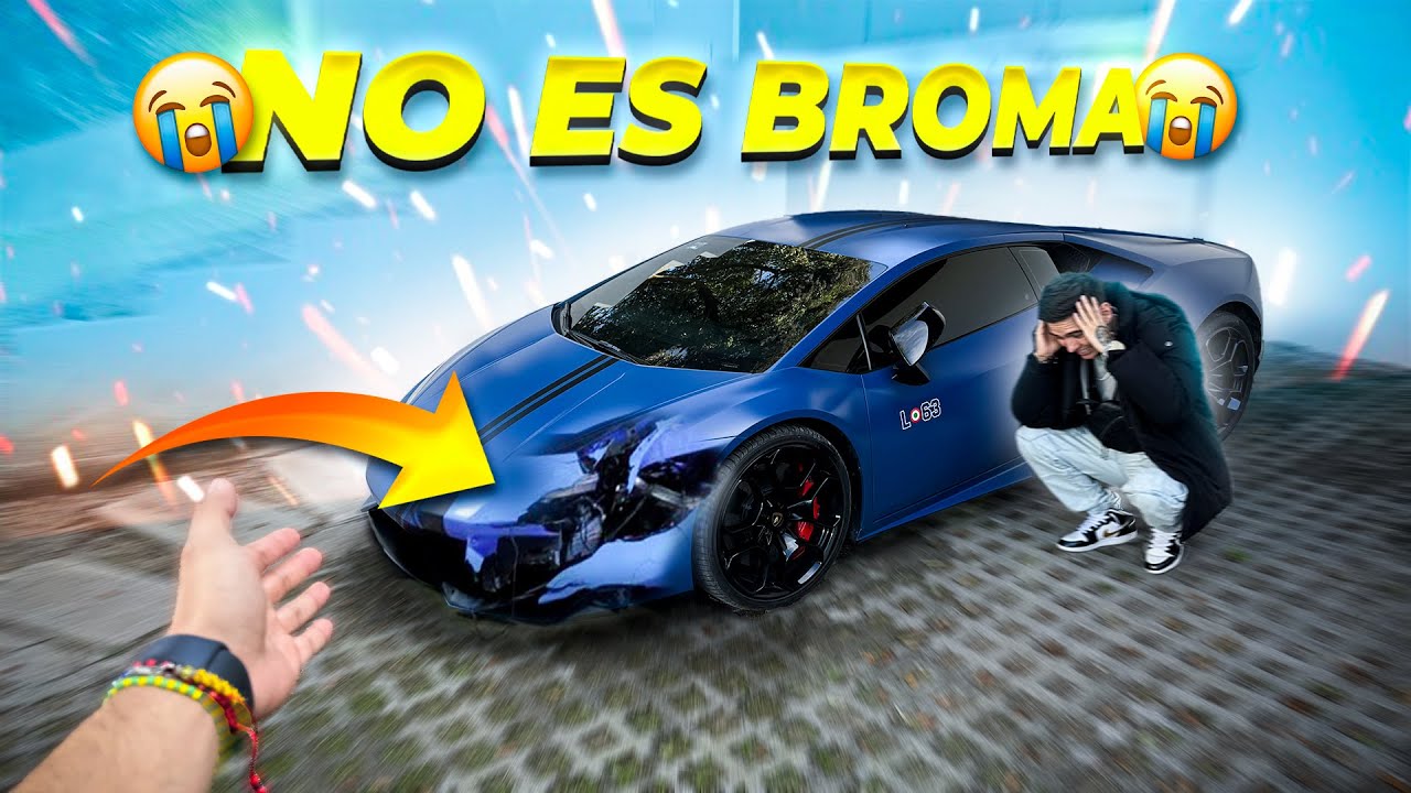 LE CHOQUE POR ACCIDENTE EL NUEVO LAMBORGHINI A MANUEL RIVERA || ALFREDO ...