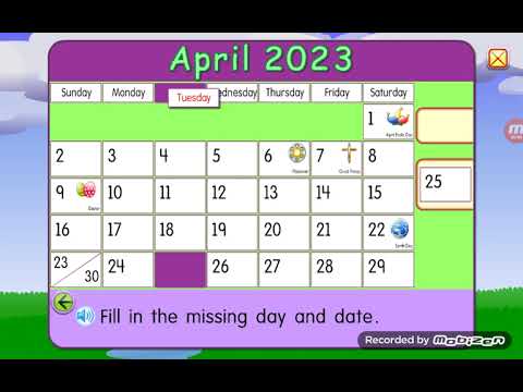 Starfall Calendar April 25, 2023 - YouTube