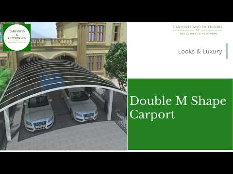 M Shape Double Carport DIY Kits ready to install
