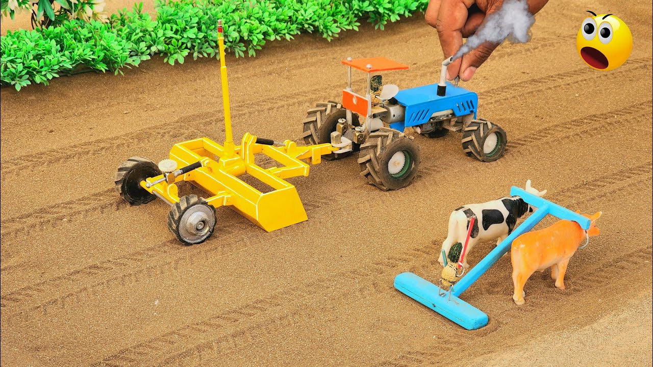 diy tractor laser land leveler machine science project | laser level ...