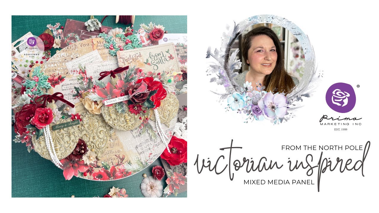 Victorian Christmas Inspired Mixed Media Tutorial | Prima Marketing ...