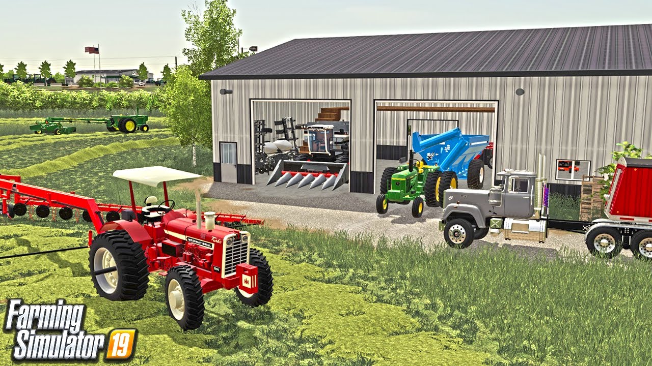 THE RUSH TO GET HAY PUT UP BEFORE THE STORM | NEW RARE IH TRACTOR ...