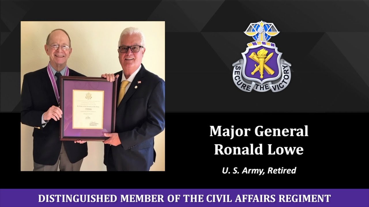 Major General Ronald Lowe - DMOR - YouTube