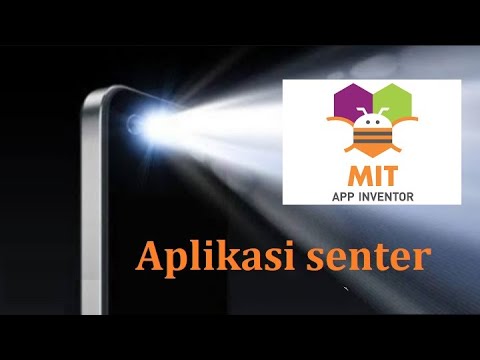 cara membuat aplikasi senter di app inventor - YouTube