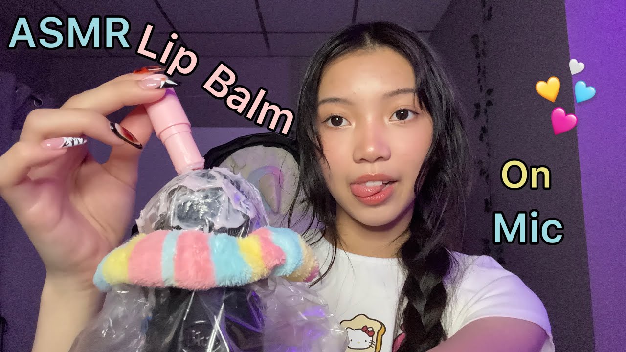 ASMR|Lip Balm On Mic ~asmr elle~ - YouTube