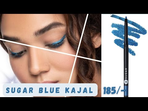 SUGAR BLUE Kajal and Eyeliner Review | Sugar Blue Moon Kohl #sugar # ...