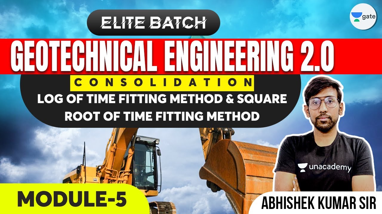 L 7 | Consolidation - Log of time fitting method & square root of time ...