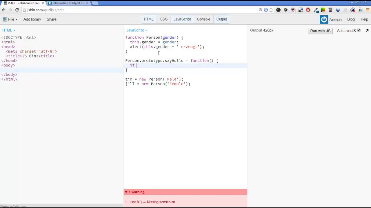 JS-06: Objektorientierte Programmierung - YouTube