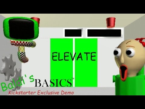 Baldi has an ELEVATOR? l Baldi's Basics Kickstarter Exclusive Demo ...