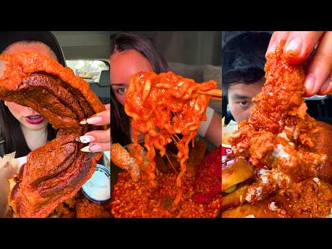 TIKTOK MUKBANG COMPILATION #22 | Buldak, Red Chickz, Chicharron