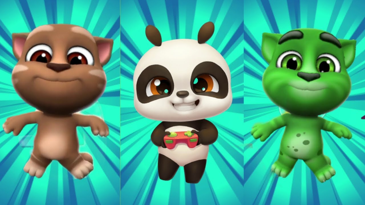 My Talking Tom 2 vs my talking panda 2 my talking tom - YouTube