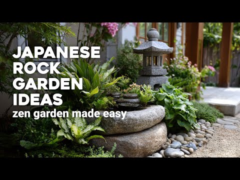 🌿 Minimalist Japanese Rock Garden Ideas for Small Homes: Low-Maintenance Landscaping