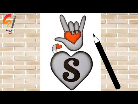 How to Draw S Letter in Calligraphy Style || Elegant S Letter Art - YouTube