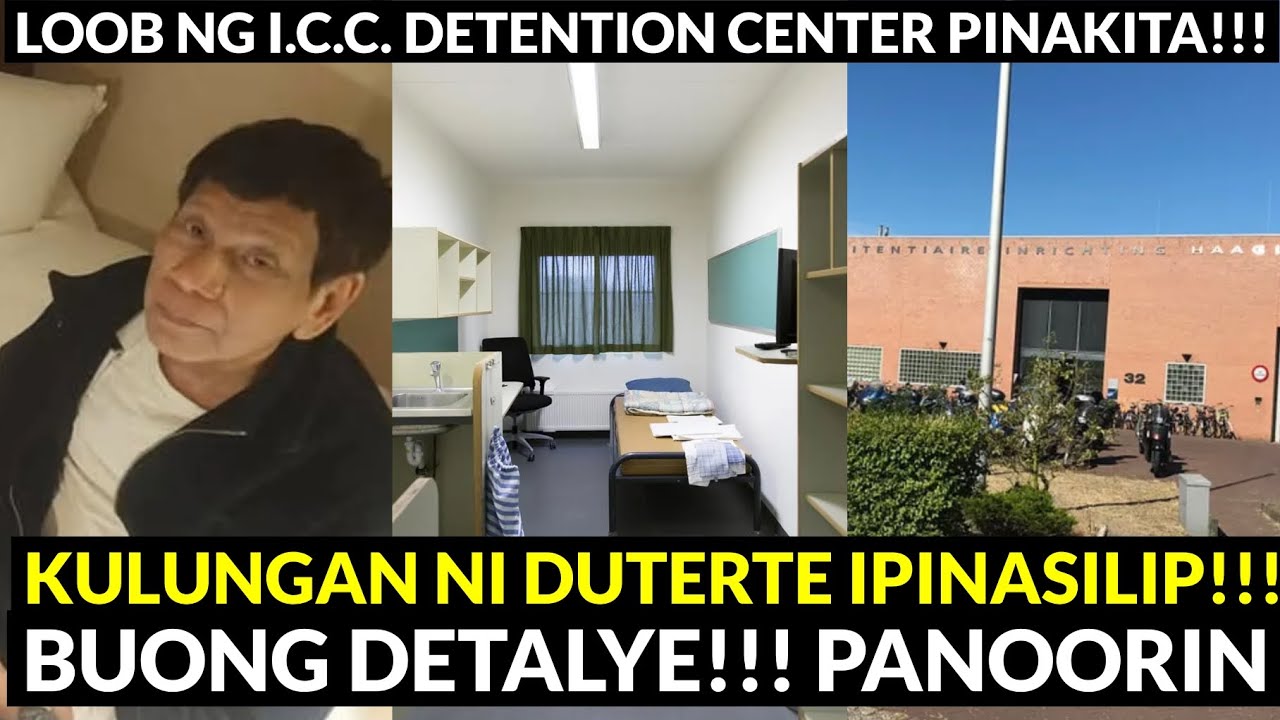 KULUNGAN ni Rodrigo Duterte PINASILIP sa ICC DETENTION CENTER sa The ...