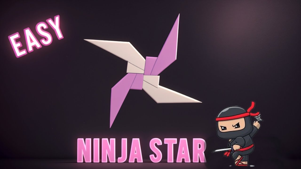 Easy Japanese Ninja Origami Tutorial |How to Make a Ninja Star with ...