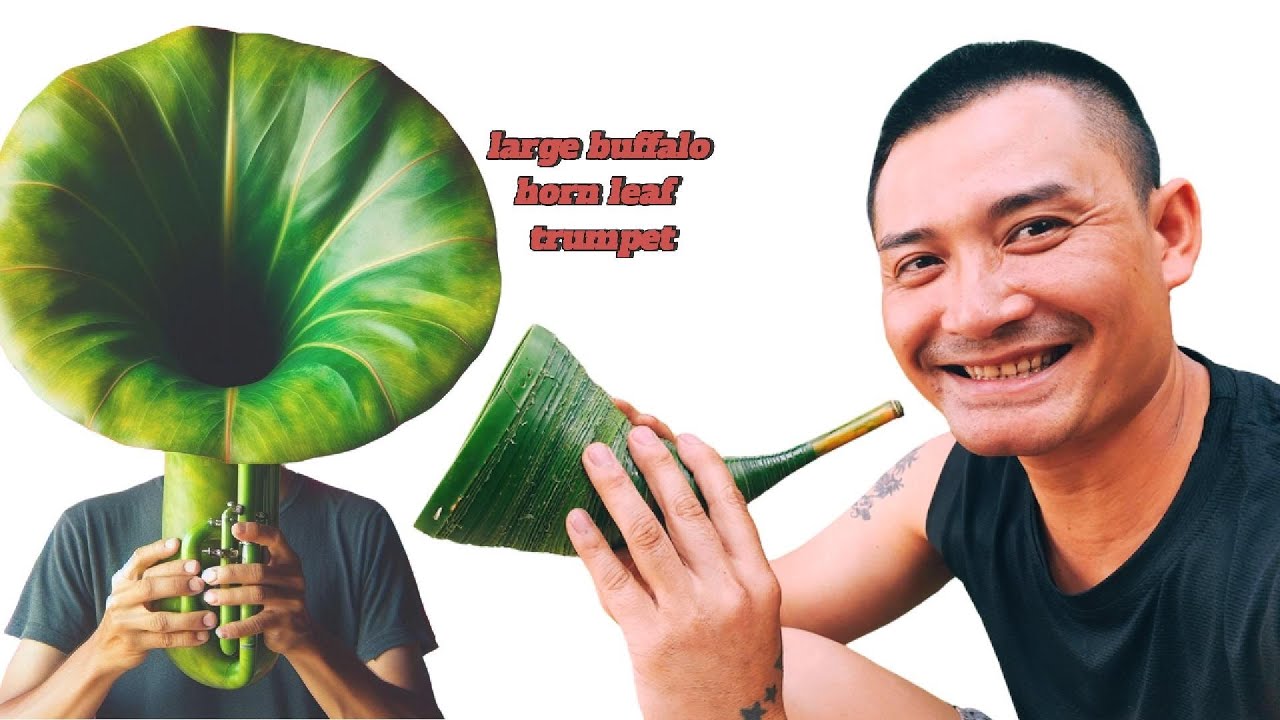 Make giant leaf trumpets from forest leaves | DKT - YouTube