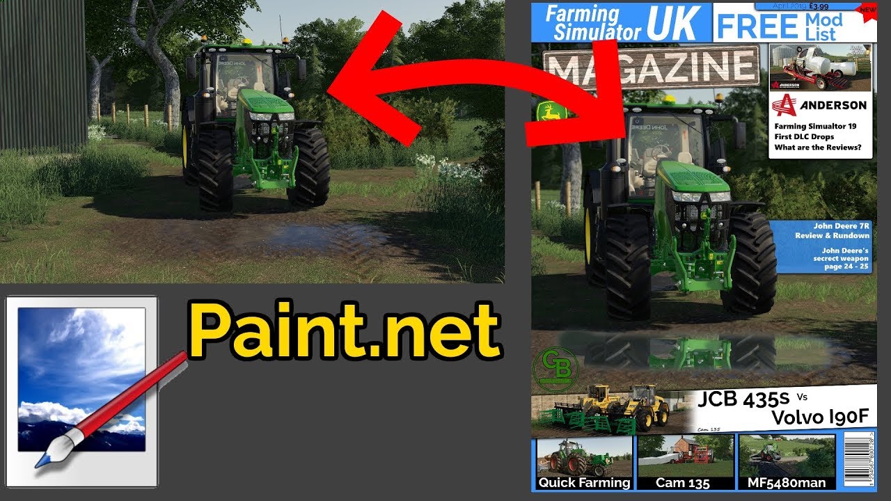 Farming Simulator magazine - paint.net Timelapse - YouTube