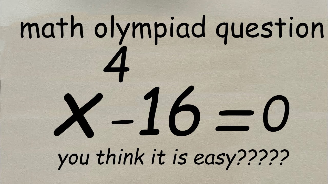Denmark Can you solve this Math Olympiad Question? - YouTube