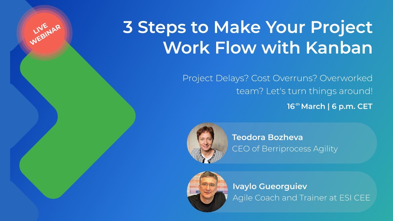 Webinar: 3 Steps to Make Your Project Work Flow with Kanban - YouTube