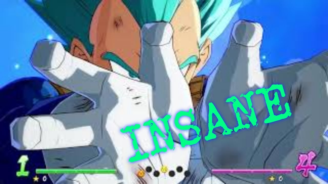 DRAGON BALL FighterZ :- INSANE VEGETA [145 INTENSE HITS] - YouTube