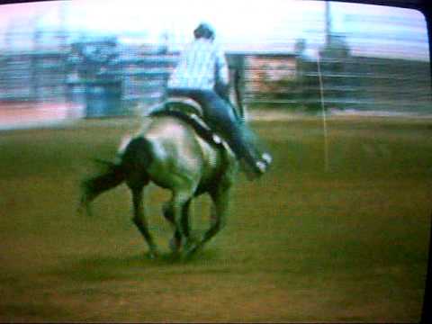 Peppy and Amanda barrel racing