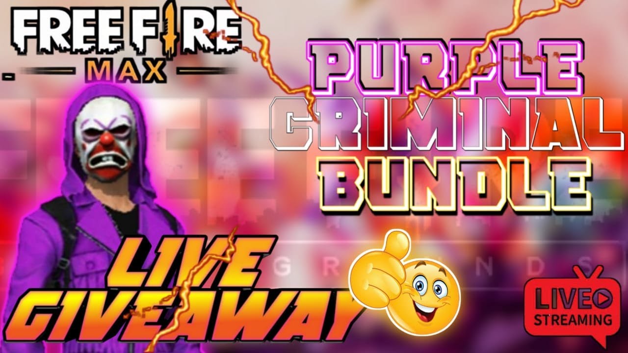 Top Purple Criminal Bundle Live Giveaway | Last 1 day purple criminal ...