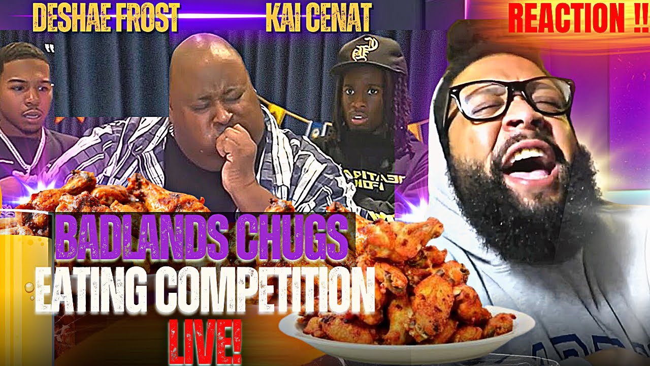 Deshae Frost & Kai Cenat Challenges Badlands Chugs To An Eating ...
