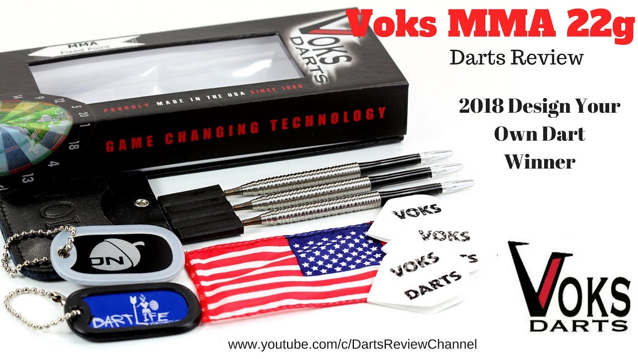 Voks MMA 22g Darts Review 2018 Design Your Own Darts Winner - YouTube
