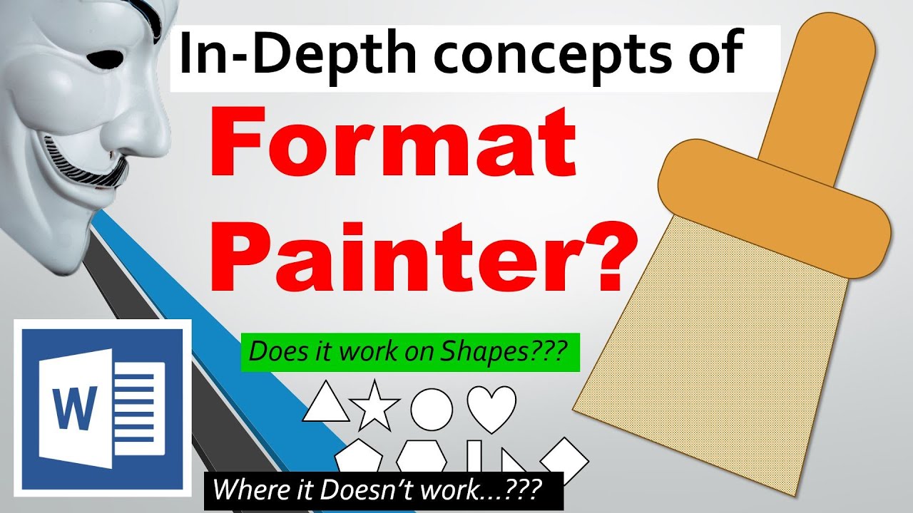 In Depth Concepts Of Format Painter In Word MS Word Tutorial YouTube in-depth-concepts-of-format-painter-in-word-ms-word-tutorial-youtube