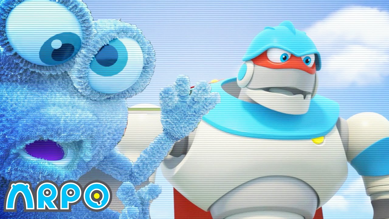 Superhero Arpo and the goggly Monster | ARPO | Rob the Robot & Friends ...