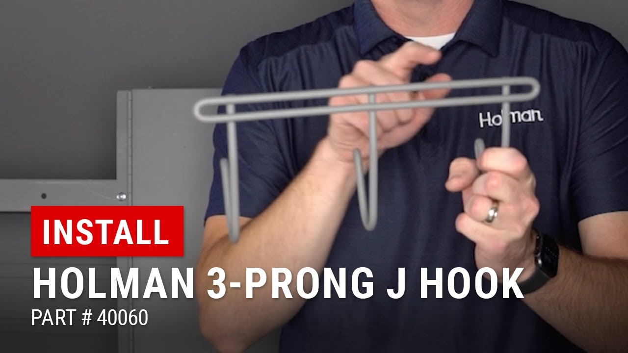 Installing Holman 3-Prong J Hook on Van Shelving - YouTube
