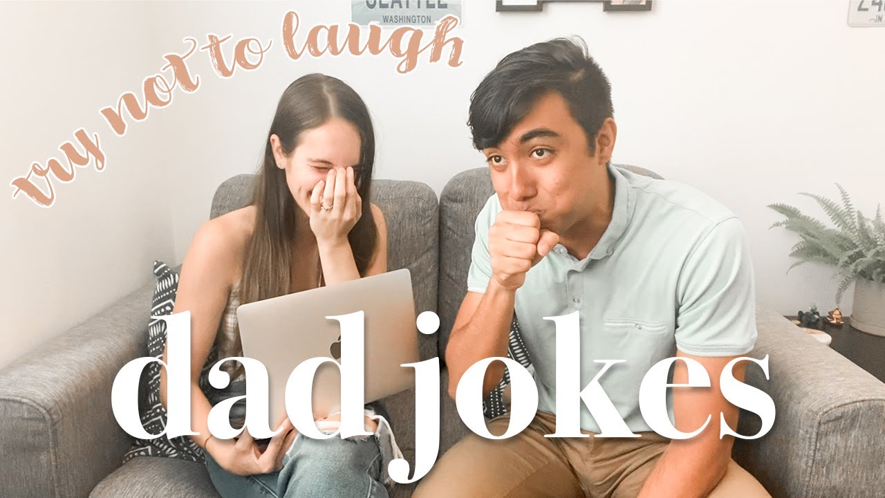Try Not to Laugh: Dad Jokes Challenge | Fiancé vs. Fiancée - YouTube
