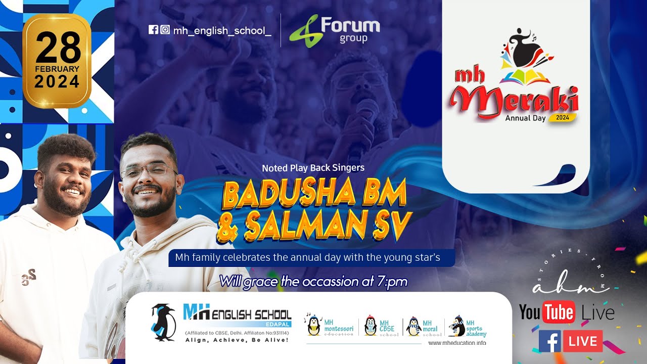 MH MERAKI - ANNUAL DAY 2024 || MH ENGLISH SCHOOL EDAPPAL || 28 FEB 2024 10:00 AM - YouTube