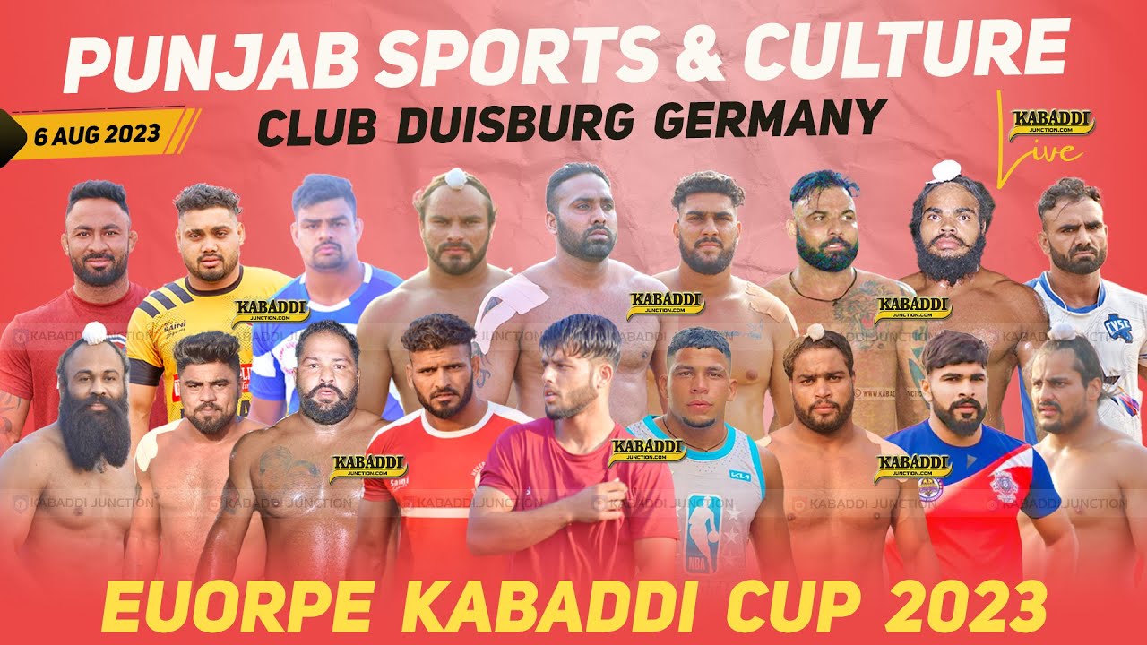 [LIVE] PUNJAB SPORTS AND CULTURE CLUB DUISBURG GERMANY | LIVE KABADDI ...
