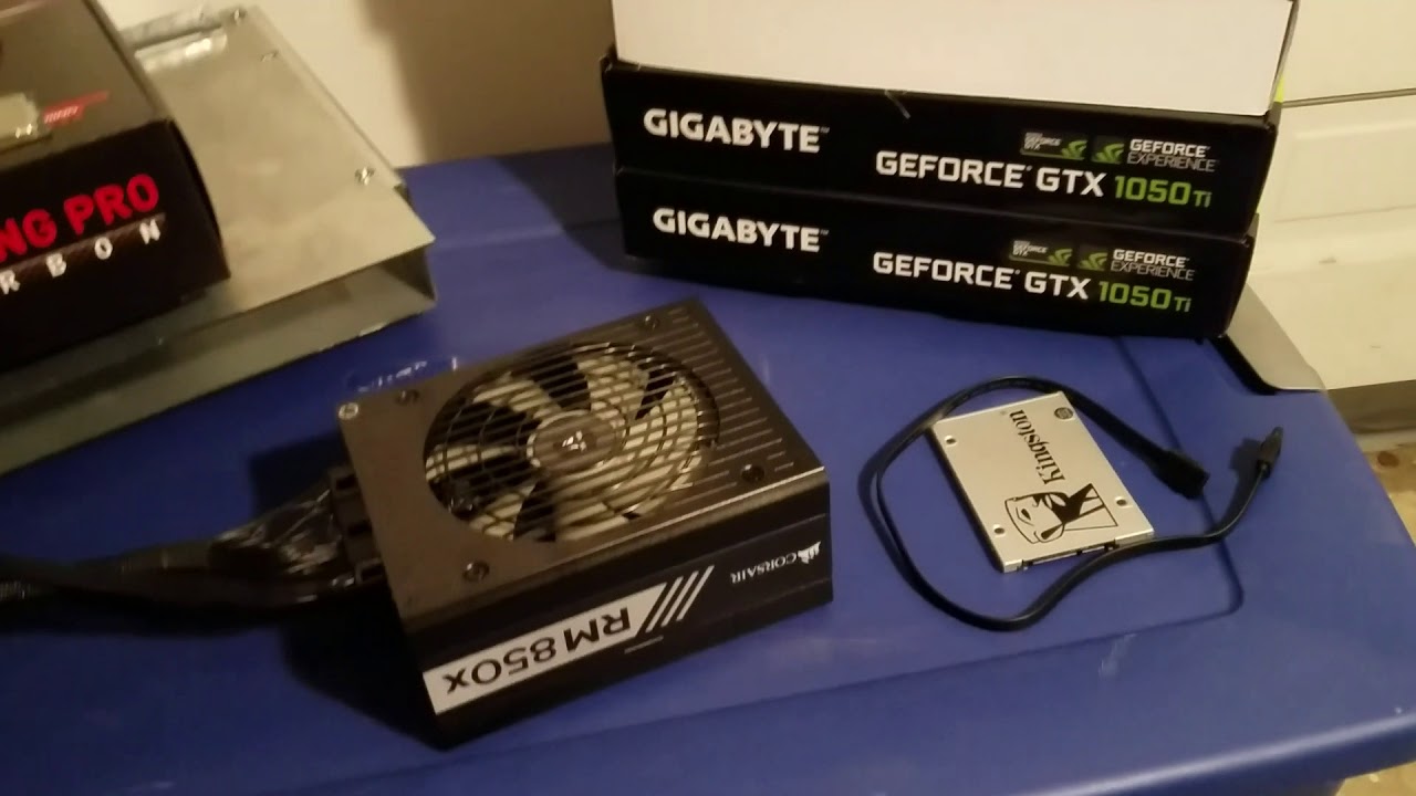 6x GTX 1050 ti build part 1 - YouTube