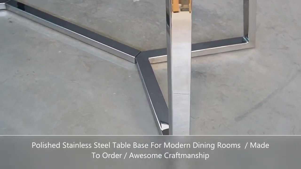 modern stainles steel coffee table base for contemporary living spaces ...