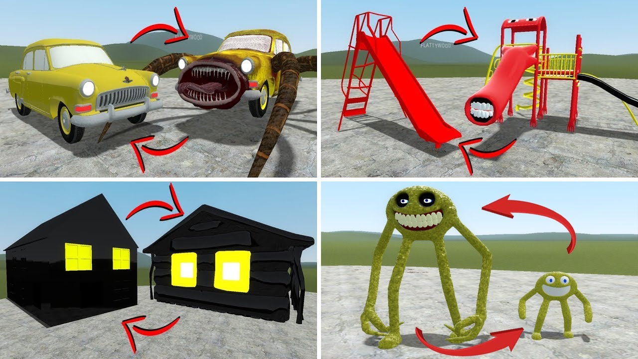 NEW EVERYTHING TURNED INTO MONSTERS: HOUSE HEAD, BUS EATER BUILDER VS ...