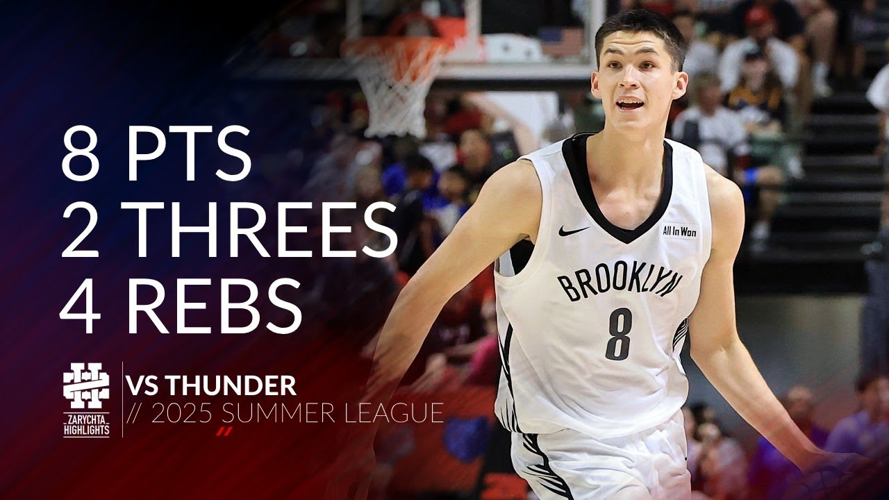 Egor Demin 8 pts 2 threes 4 rebs vs Thunder 2025 Summer League - YouTube