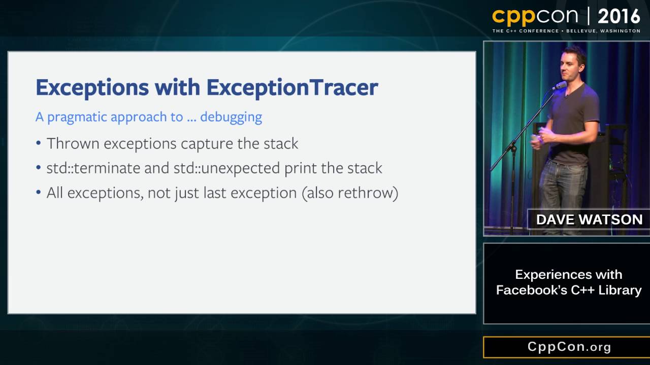 CppCon 2016: David Watson “Experiences with Facebook's C++ library" - YouTube