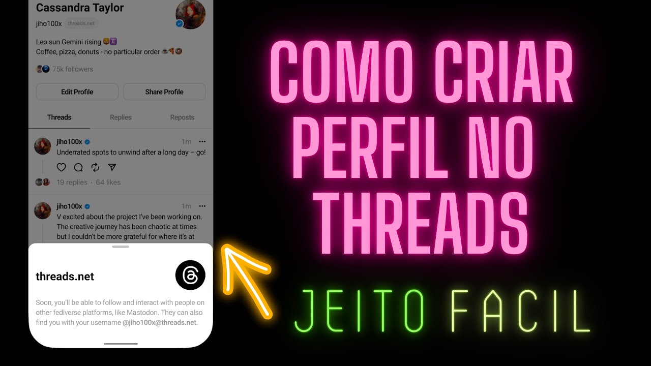 Como Criar Conta no Threads Passo a Passo Simples - YouTube