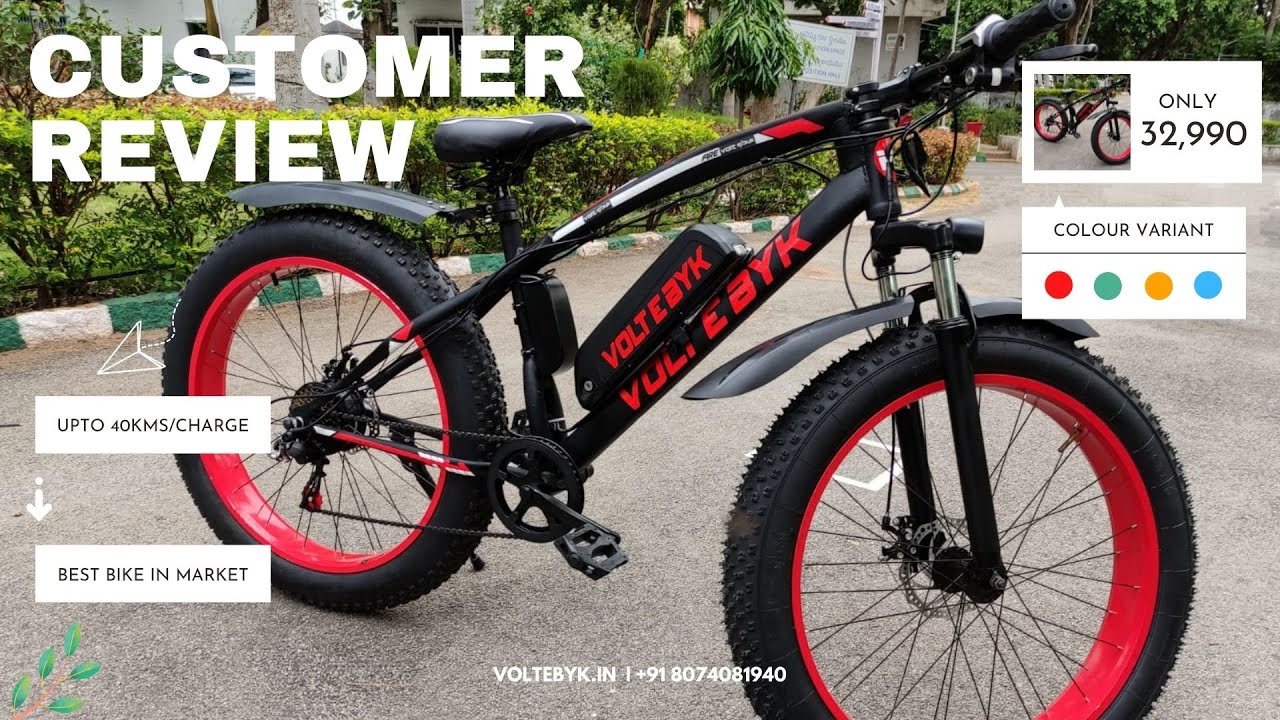 Best electric cycle Review | Indian electric cycle | VOLT E BYK cycle ...