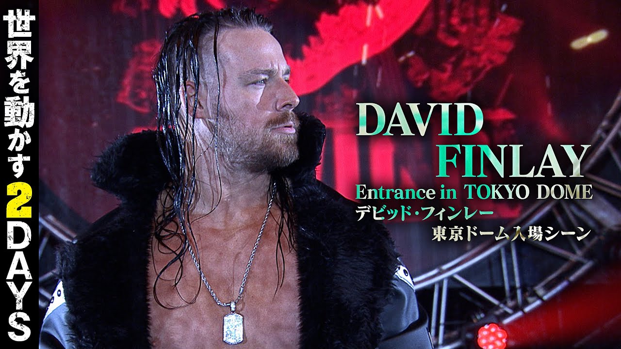 David Finlay's Wrestle Kingdom 18 Tokyo Dome entrance! - YouTube